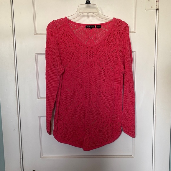 JEANNE PIERRE | Sweaters | Jeanne Pierre Coral Pink Knit Sweater Size ...